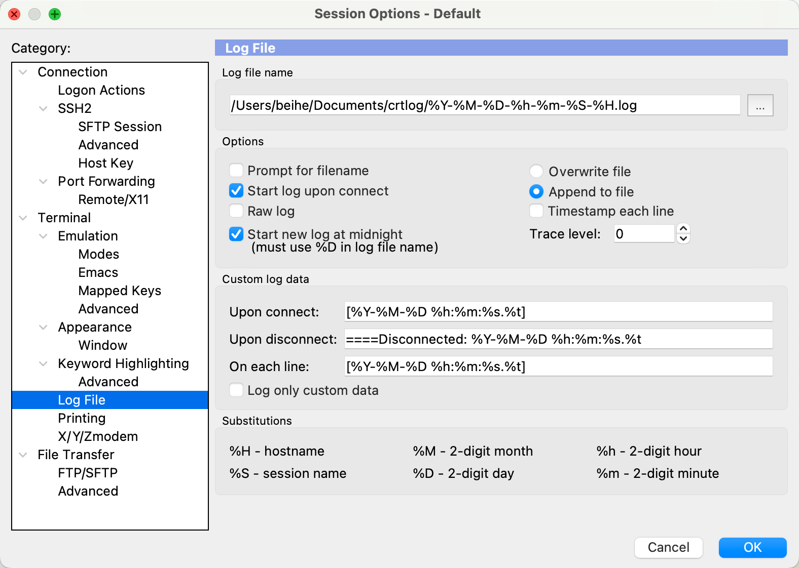 『无题』 » Blog Archive » SecureCRT 技巧总结